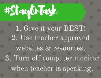 Computer Lab Rules By Ctewithmrsv TPT