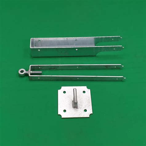 In Line Hinge Shoe And Plate Hinge Kit Galvanised New Style Gates