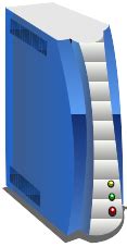 Download Vector Image Of Blue Server SVG FreePNGimg