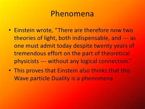 Wave Particle Duality