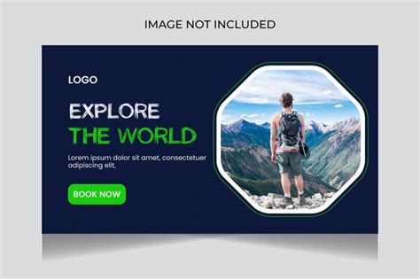 Design De Miniatura Do Youtube De Agência De Viagens E Modelo De Banner