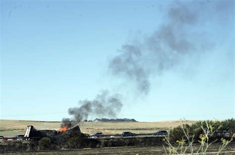 El incendio de un camión causa cuatro kilómetros de retenciones en la A