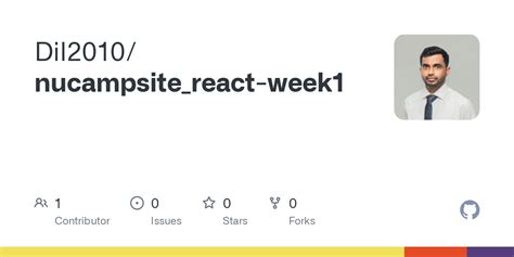 GitHub Dil Nucampsite React Week