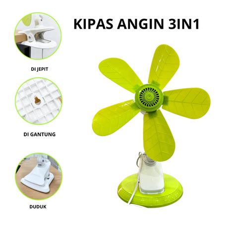 Jual Pplus Kipas Angin Jepit In Dinding Duduk Jepit Mini Fan Jepit Baling W