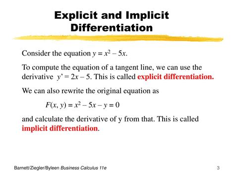 Ppt Learning Objectives For Section 115 Implicit Differentiation Powerpoint Presentation Id