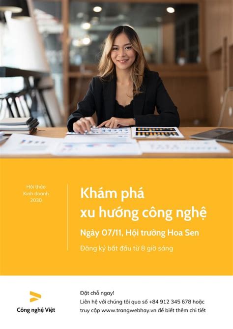 Mẫu Poster Doanh Nghiệp Miễn Phí Có Thể In Và Chỉnh Sửa Canva