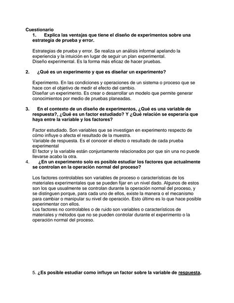 SOLUTION Cuestionario De Estadistica Industrial Studypool