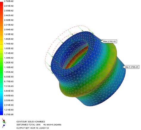 Solved Non Linear Analysis Of A Piece Of Rubber Autodesk Community