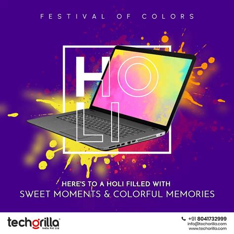 Happyholi Techorilla Colorfulmemories Holi Colors Festival