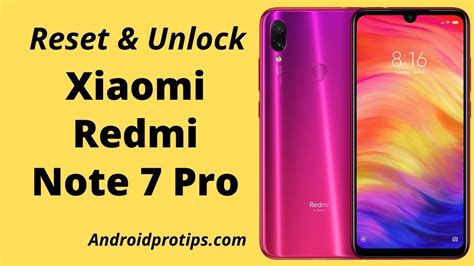 How To Reset Unlock Xiaomi Redmi Note Pro Youtube