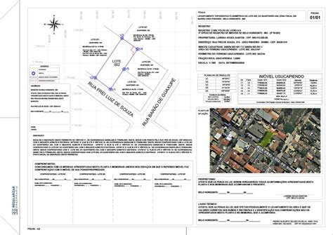 Planta Cadastral Elaboração De Plantas Georreferenciadas E Memoriais