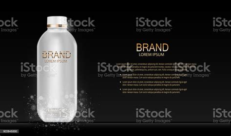 광고 또는 잡지 배경을 위한 패션 디자인 메이크업 화장품 제품 템플릿 마스카라 제품 시리즈 Reportv 3d 현실적인 벡터