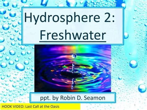 groundwater science overview ppt