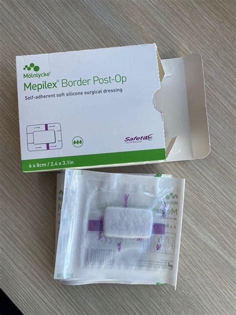 Mepilex Border Post Op Dressing Health Nutrition Medical Supplies