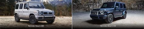 Mercedes Benz Electric G Class Vs Gas Comparison G 580 Vs G 550