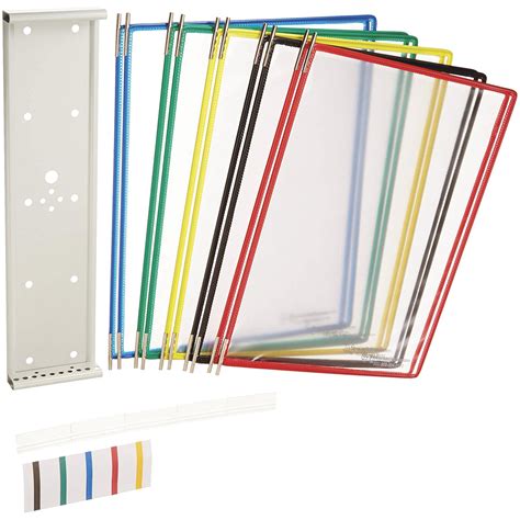 Tarifold 10 Pocket 20 View Wall Mount Document Display Assorted