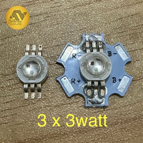 Jual HPL 3W High Power LED RGB 6pin Tanpa Pcb Kab Bandung Azka