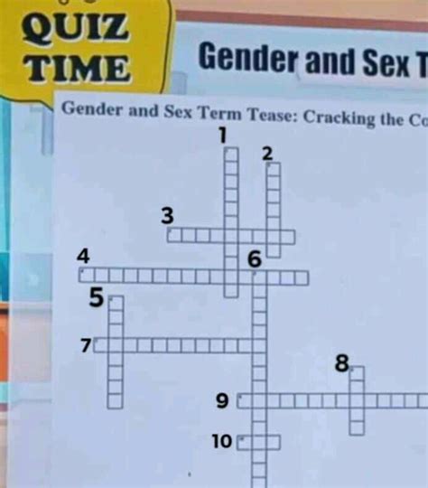 Gender And Sex Term Tease Cracking The Co Studyx