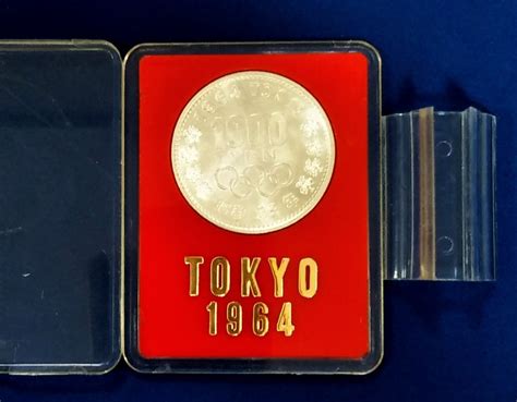 未使用 東京オリンピック記念硬貨千円銀貨 昭和39年 1000円銀貨 希少 縦付き ケース入り 記念貨幣 東京五輪 1964中古のヤフオク落札情報
