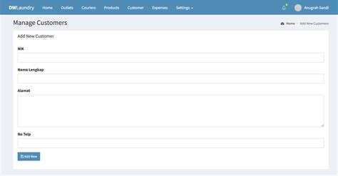 aplikasi laundry laravel 5 8 vue js spa 8 manage customers