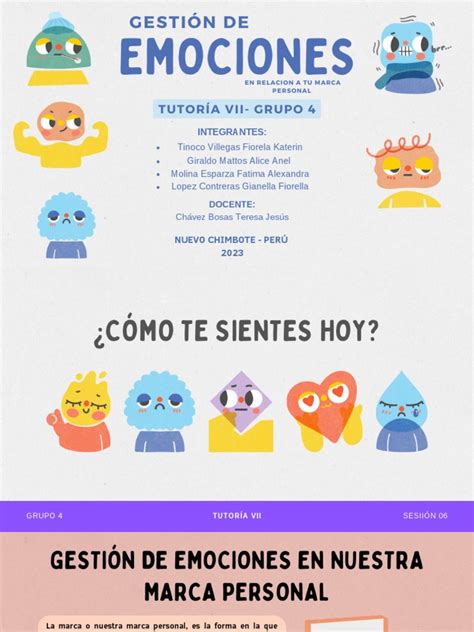 Grupo 04 Gestión De Emociones Pdf Ira Las Emociones