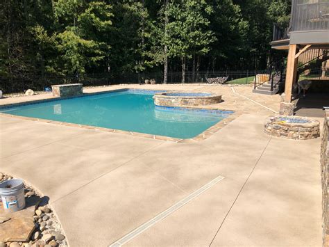 Acid Stain Pool Deck 999 Home Design Ideas