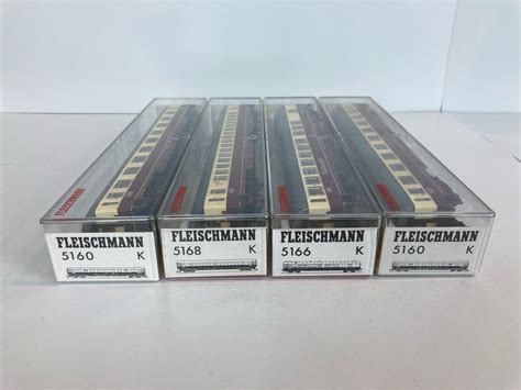 Fleischmann H0 5160 5166 5168 Modeltrein Personenwagen 4 DB
