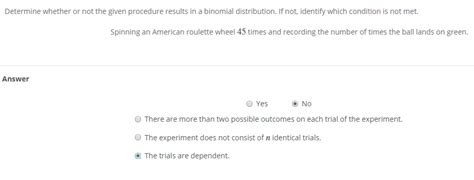 Solved Determine Whether Or Not The Given Procedure Results