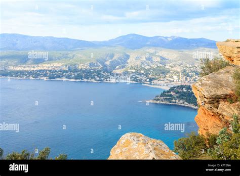 Cassis View From Cape Canaille Top France Beautiful French Landscape