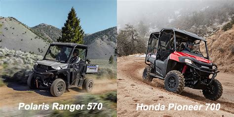 Polaris Ranger 570 Vs Honda Pioneer 700 Comparison Starknightmt