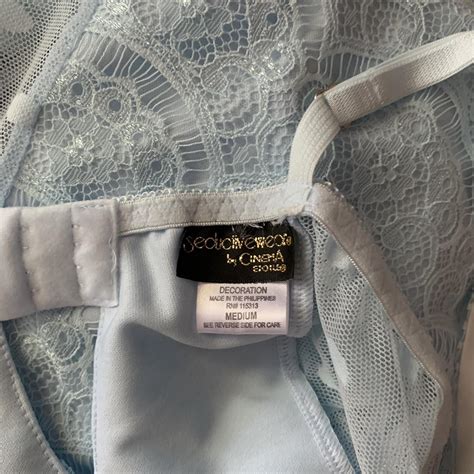 The Cutest Vintage Baby Blue Lingerie Set Depop