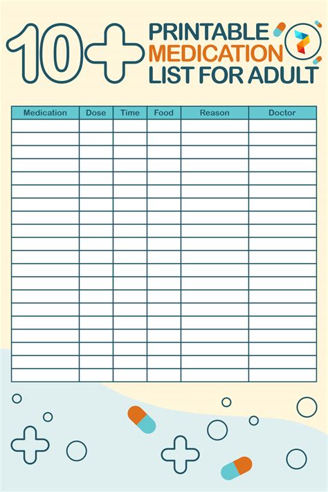 Pill Chart For Elderly At Chester Whitney Blog