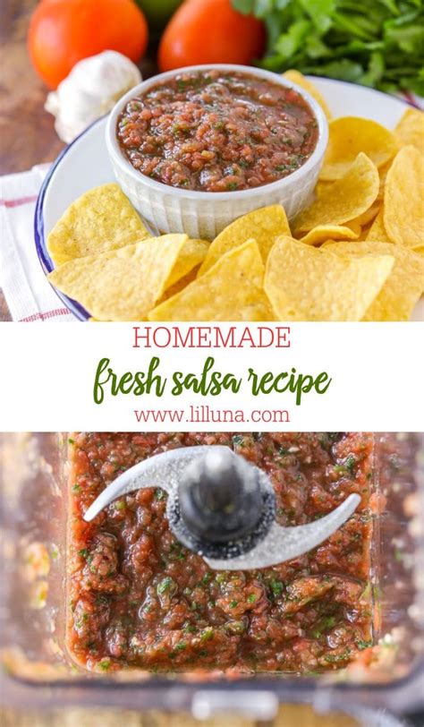 Easy Fresh Salsa Recipe Lil Luna