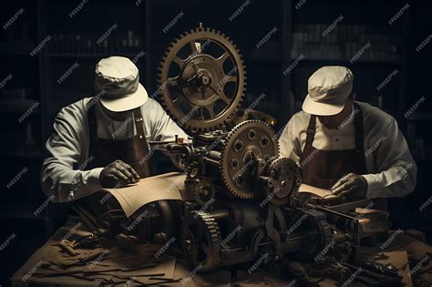 Dos Tipos Están Ejecutando Los Procesos Foto Premium