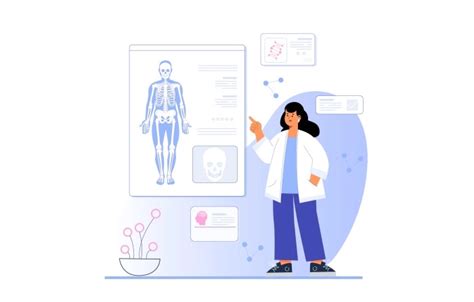 Human X Ray Machine Illustration Graphicsdesign