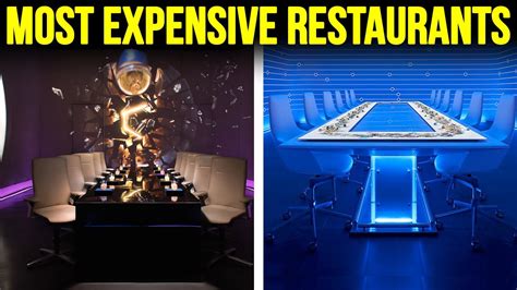 Top 10 Most Expensive Restaurants Around The World Youtube