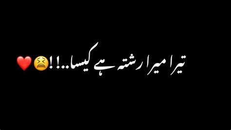 Tera Mera Rishta Hai Kaisa Lyricsblack Screen Statusslowreverb