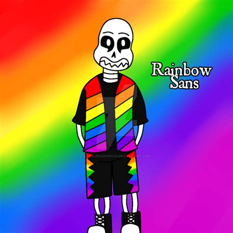 Rainbow Sans By Pequenaraposa On Deviantart