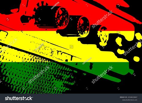 Reggae Style Sound Amplifier Silhouette Design Stock Vector Royalty