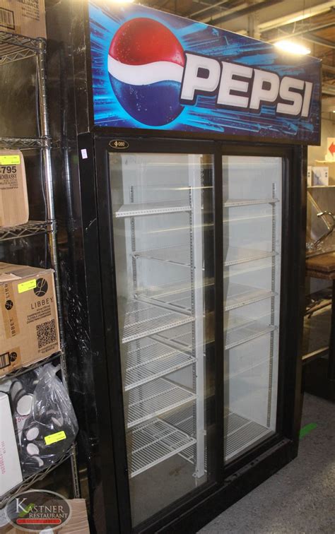 Qbd Sliding Glass Door Display Cooler W Sign