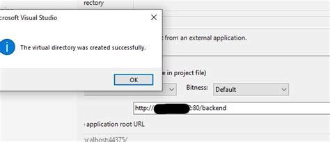 C Unable To Create Virtual Directory Local Iis Stack Overflow