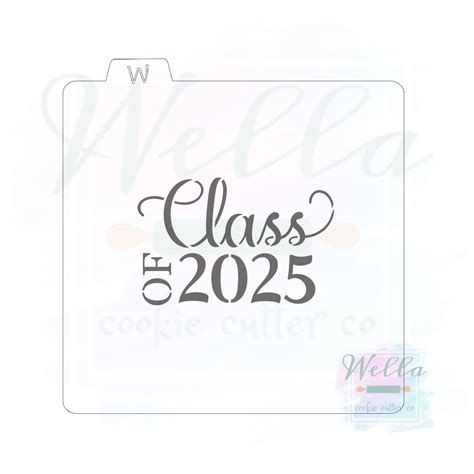 Class Of 2025 Stencil Printable Pattern And Stencils
