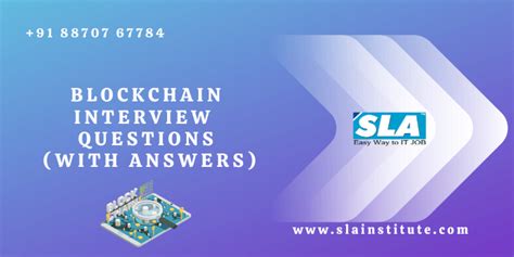Blockchain Interview Questions And Answers SLA Interview QA