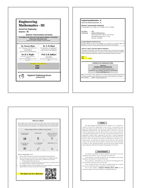 M3 Book Electrical Branch Pdf Fourier Transform Integral