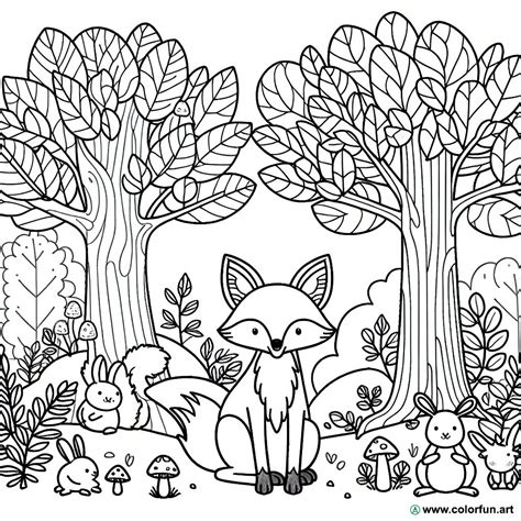 10 Coloriages De La Forêt Coloriages Gratuits pour Enfants ColorFun fr