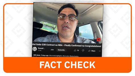 FACT CHECK Kai Sotto Has Not Signed 3 Billion NBA Contract