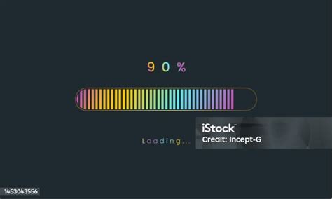 90 무지개 다운로드 바 로딩 바 사용자 인터페이스용 배너 다채로운 미래형 로딩 바 디자인 0명에 대한 스톡 벡터 아트 및 기타 이미지 Istock