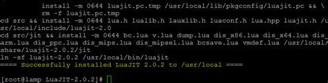 CentOS LuaJIT Installation Instructions ITek Blog