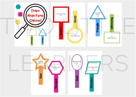 Free Shape Magnifying Glasses A Fun Way To Teach Shapes