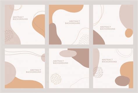 소셜 미디어 인스 타 그램 이야기와 피드 게시물 배너 세트 프리미엄 벡터